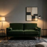 China Nice Looking Corduroy Two Seater Sofa for Modern Household Living Room Interior Style Upgrade for sale