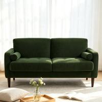 China Fine Craft Corduroy Two Seater Sofa for Residential Living Room Wholesale Furniture Business for sale