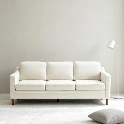 China Clean Appearance Three Seater Upholstered Sofa for House Living Room Cozy Space Creation for sale