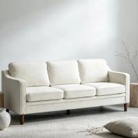 China Attractive Plain Fabric Three Seater Sofa for Wholesale Home Living Room Furniture Business for sale