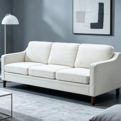 China Guest Friendly Three Seater Upholstered Sofa for Home Living Room Visitor Reception Needs for sale