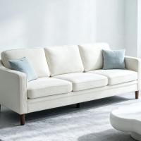 China Guest Friendly Three Seater Upholstered Sofa for Home Living Room Visitor Reception Needs for sale