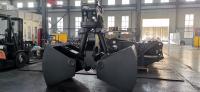 China Excavator Hydraulic Rotating Grab , Excavator Clamshell Bucket Double Cylinder CAT312 PC200 for sale