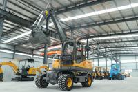China 6 Ton 6.5 Ton 8 Ton Mini Excavator Machine Customized Mini Wheel Excavator for sale