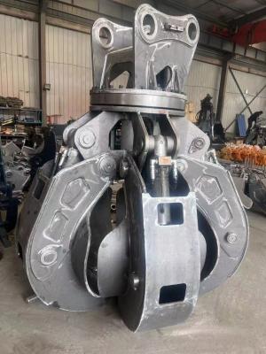 China 30Ton Excavator ORANGE PEEL Scrap Grapple EC210 EC240 PC120 PC160 CAT310 DOOSAN300XL for sale