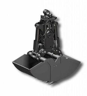 China 5-40ton Excavator Hydraulic Rotating Grab Clamshell Bucket  for all type excavators for sale