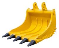 China Durable Excavator Tilt Bucket / Cleaning Bucket , Earth Hard Rock Skeleton Bucket for sale