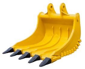 China Durable Excavator Tilt Bucket / Cleaning Bucket , Earth Hard Rock Skeleton Bucket for sale