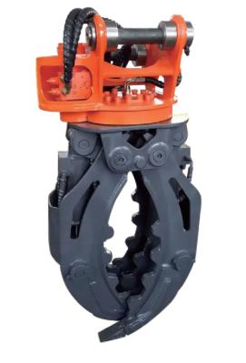 China Volvo EC120 EC140 JCB SUNWARD Excavator Grab Grapple Hydraulic Clamp 360° Rotating for sale