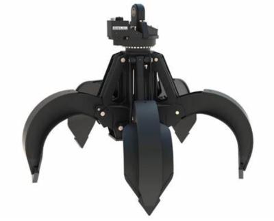 China Orange Peel Grapple 360° Rotating ORANGE PEEL Hydraulic Scrap Grapple Fixed Scrap Grapple Excavator Attachment Excavator Spare Part 20-25ton 30-35ton for sale