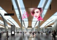 China 6000nit 3840Hz P3.9 Transparent LED Display High Resolution Light Weight for sale