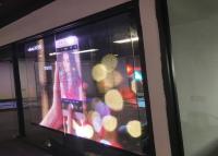 China Full Color Glass Window LED Display , 3840HZ P7.81 Clear Led Screen for sale