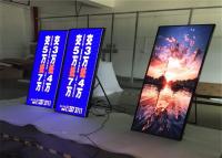 China P2.5mm 1/32 Scan Floor Standing Led Display , 640*1920mm Retail Poster Display for sale