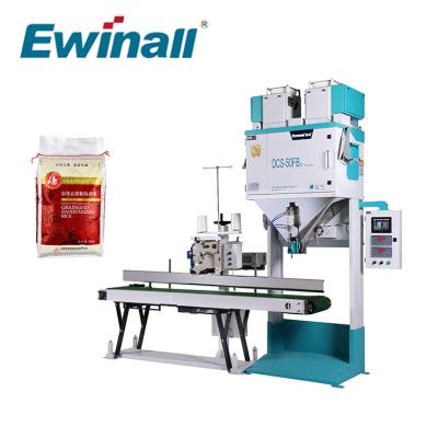 China 2.5 - 50kg Manual Automatic Rice Packing Machine For Rice Mill DCS-50FB2 for sale