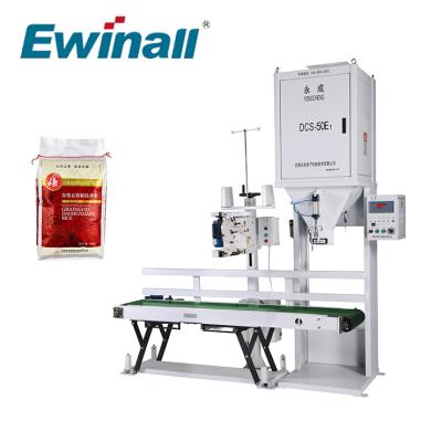 China Easy Use 25kg 50kg Rice Packing Machine DCS-50E1 Ewinall for sale