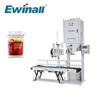 China Ewinall DCS-50A1 5kg 10kg 15kg 25kg Rice Packaging Machine With Conveyor Sewing for sale