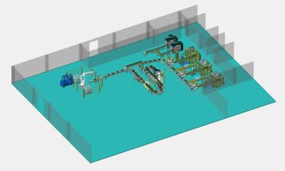 China Servo Motion Multifunction Automated Packaging Lines Converying Robot Palletzing System for sale
