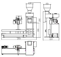 China CAS Small Sachet Wheat Bag Packing Machine 50HZ 2.5kg for sale