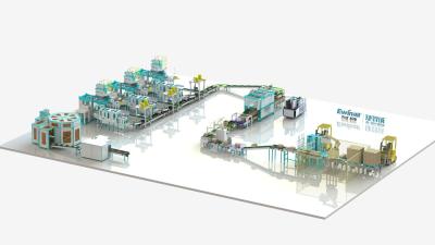 China CCPIT EMS Bagging Automated Packaging Lines Equipment With Forklift Truck System for sale