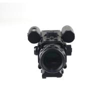 China 4x Magnification Aluminium Alloy Prismatic Scope with Red Laser Hunting Essential for sale