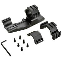 China 30mm Cantilever Scope Rings Made of Aluminium Alloy with 6 Screws per Ring for sale