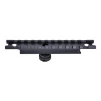 China Black Matte 21mm Aluminum Base Hunting Scope Mount with Knurled Thumb Nut Connector for sale
