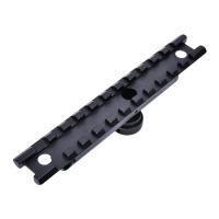 China Black Matte 21mm Aluminum Base Hunting Scope Mount with Knurled Thumb Nut Connector for sale