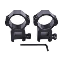 China High Profile Dual Ring Scope Mount Double Rings Mount Matte Black Center Height 21mm for sale