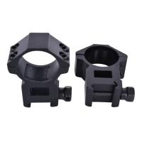 China High Profile Dual Ring Scope Mount Double Rings Mount Matte Black Center Height 21mm for sale