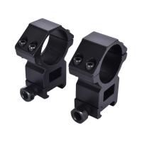 China High Profile Dual Ring Scope Mount Double Rings Mount Matte Black Center Height 21mm for sale
