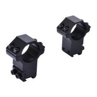 China 25.4mm Tube Diameter High Riser Scope Mount Double Ring in Aluminium for Long-Lasting for sale