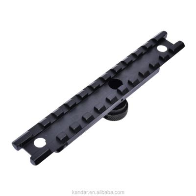 China Hunting Black 11mm to 20mm Conversion Adapter Mount with Knurled Thumb Nut Connector for sale