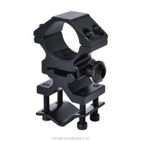 China 25.4mm Aluminum Alloy Detachable Dual Ring Mount for Black Flashlight and 100g Weight for sale