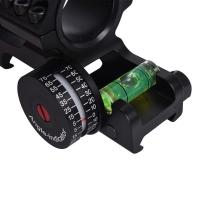 China Tactical Dual Scope Mount Ring with Bubble Level 40mm Offset Fits 21mm Picatinny Rail for sale