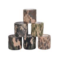 China Outdoor Hunting Camping Heat Resistant Camo Self Adhesive Tape with Non-woven Fabrics for sale