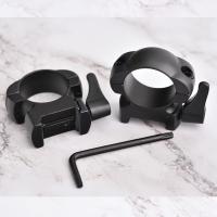 China 1 inch Medium Steel Quick Release Sight Rings Scope Mounts Black Coated Durable Finish for sale
