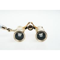 China Metal Vintage Telescope Antique Binocular Glasses for Opera 3x25 Exit Pupil 8.3mm for sale