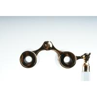 China Metal Vintage Telescope Antique Binocular Glasses for Opera 3x25 Exit Pupil 8.3mm for sale