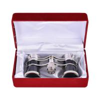 China 3x Magnification Noble Metal Mini Telescope Spotting Scope for Horse Racing 3x25 for sale