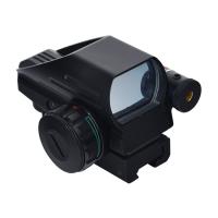 China 82mm Length Matte Black 1X22X33 Tactical Red and Green Reflex Sight with Red Laser for sale