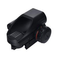 China 82mm Length Matte Black 1X22X33 Tactical Red and Green Reflex Sight with Red Laser for sale
