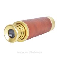 China 38x135mm Nautical Handheld Brass Spyglass Monocular Telescope Optics Expandable 26X32 for sale