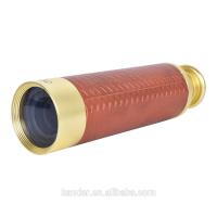 China 38x135mm Nautical Handheld Brass Spyglass Monocular Telescope Optics Expandable 26X32 for sale