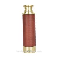China 38x135mm Nautical Handheld Brass Spyglass Monocular Telescope Optics Expandable 26X32 for sale