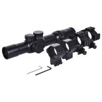 China Aluminium Alloy 2-12x32 Tactical Hunting Scope with Red and Green Reticle Waterproof for sale