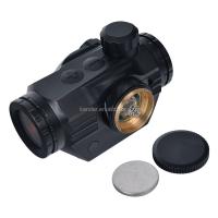 China 1x Mini Red Dot Sight for Hunting Illumination 6 Levels Red Push Botton Type for sale