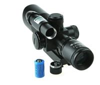 China F.O.V. 11°-38° Hunting Illuminated Sight 2.5-10X40 with Green Laser Sight for sale