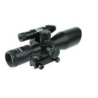 China F.O.V. 11°-38° Hunting Illuminated Sight 2.5-10X40 with Green Laser Sight for sale