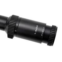China 1-4x24 Illuminated Tactical 30mm Tube Glass Reticle Scope with Maximum Output Power 0 for sale