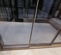 China Narrow Frame Slim Aluminum Slide Door Heat Resistant Exterior Sliding Door for sale